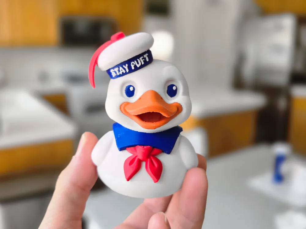 Stay Puft Rubber Duck Ghostbusters Mashup Toy - Free 3D Print Model ...