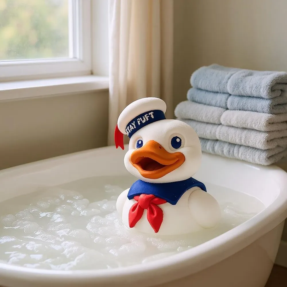 Stay Puft Rubber Duck Ghostbusters Mashup Toy - Free 3D Print Model ...