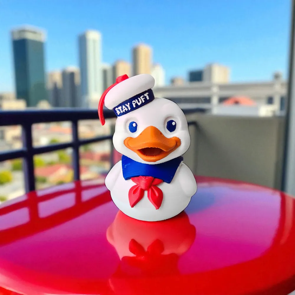 Stay Puft Rubber Duck Ghostbusters Mashup Toy - Free 3D Print Model ...