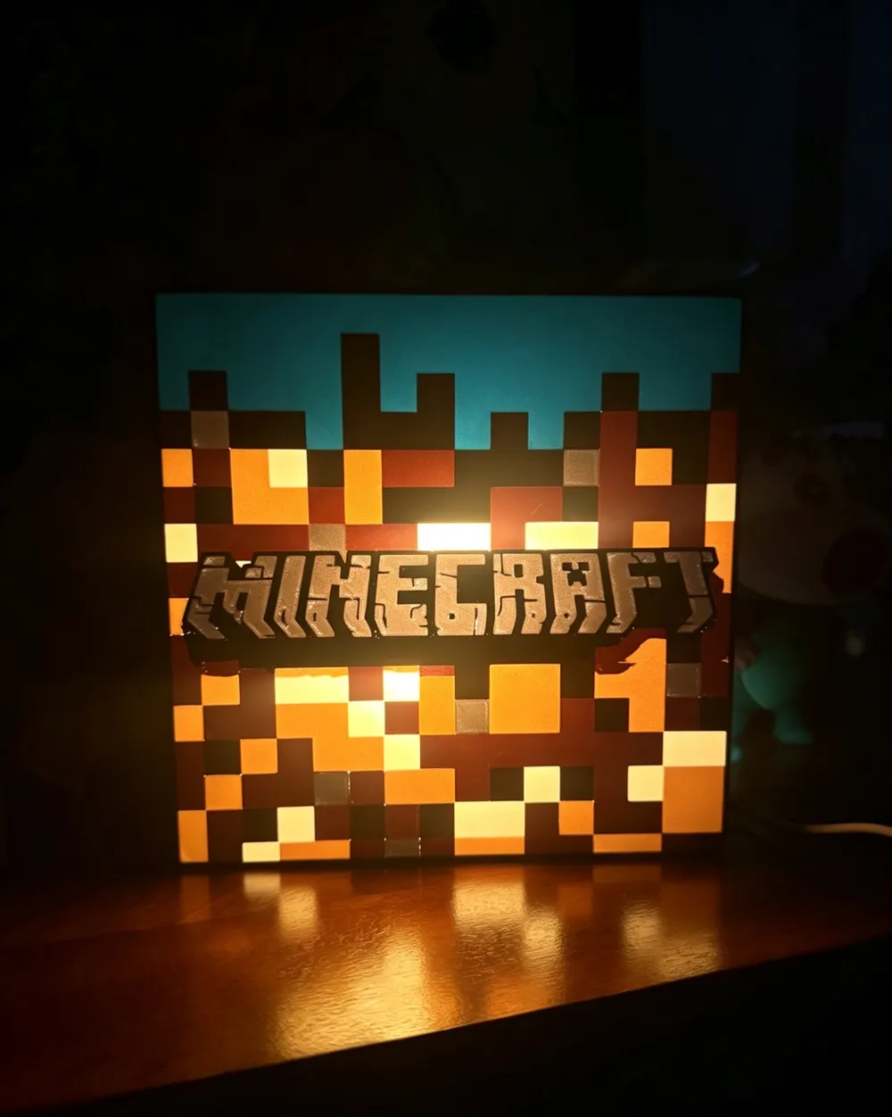MINECRAFT Grasblock Dekorationslicht – Kostenloses 3D-Druckmodell ...