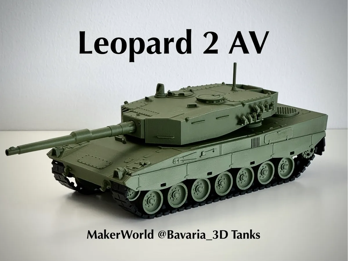 Tanque de Batalha Principal Protótipo Leopard 2 AV Escala 1/35 - Modelo ...