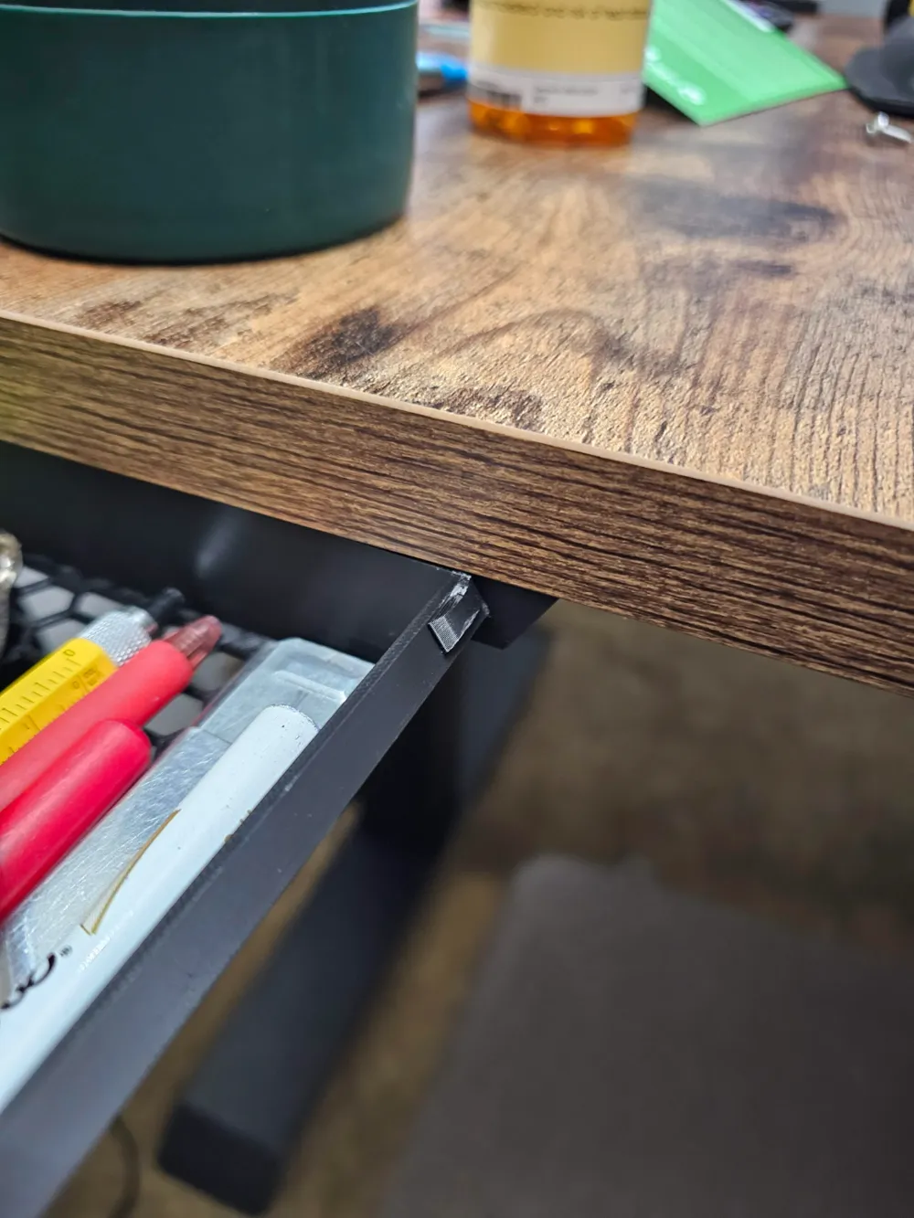 Under Desk Drawer - Longer With Rounded Stopper and #8 Screw ...