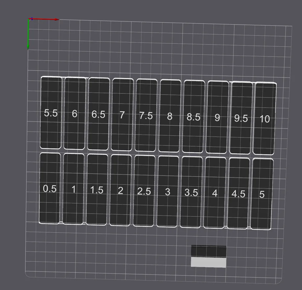 Setup blocks 0.5 - 10mm by DikkiedikMakerWorld: Download Free 3D Models