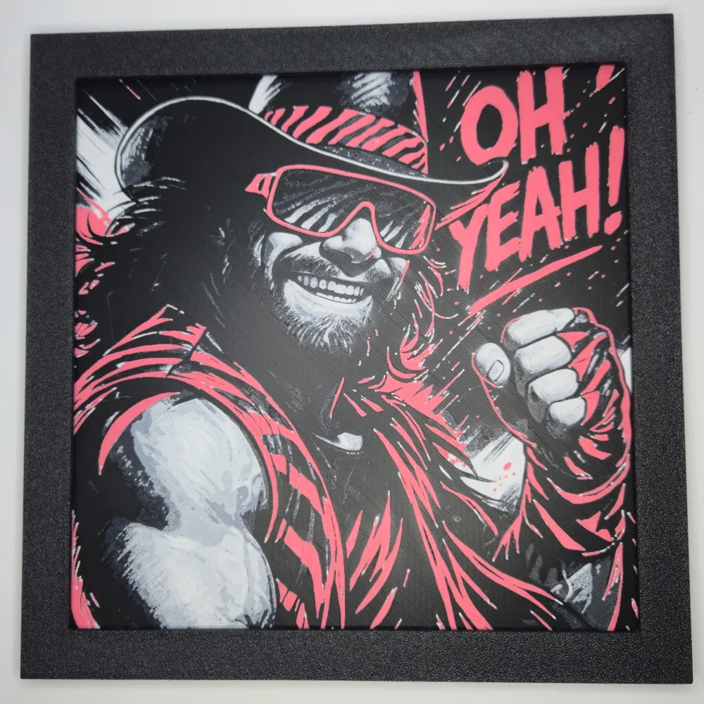 Macho Man Randy Savage Hueforge - Free 3D Print Model - MakerWorld