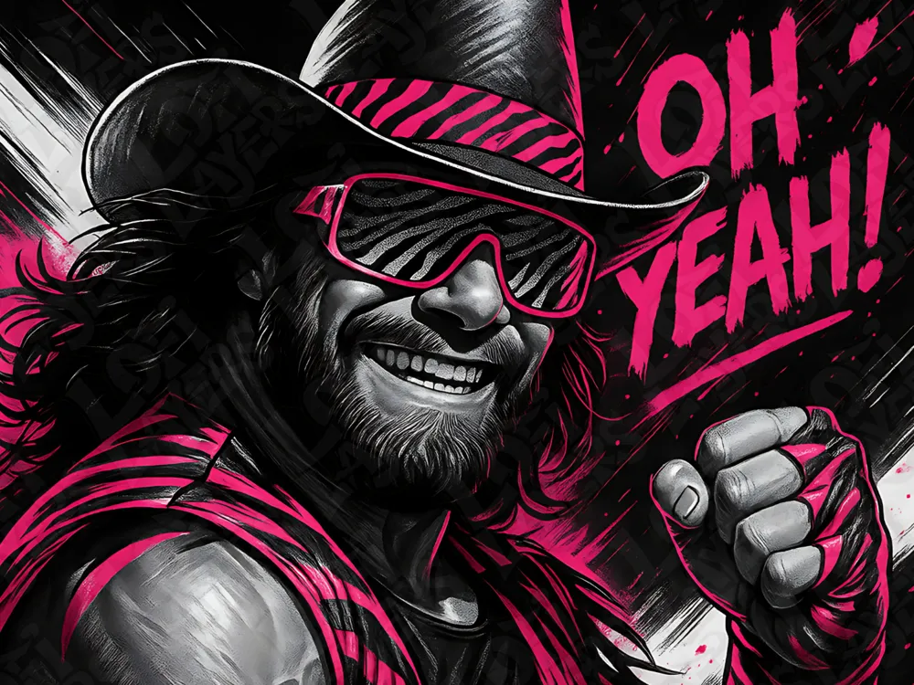 Macho Man Randy Savage Hueforge by LoFi Layers MakerWorld: Download Free 3D Models