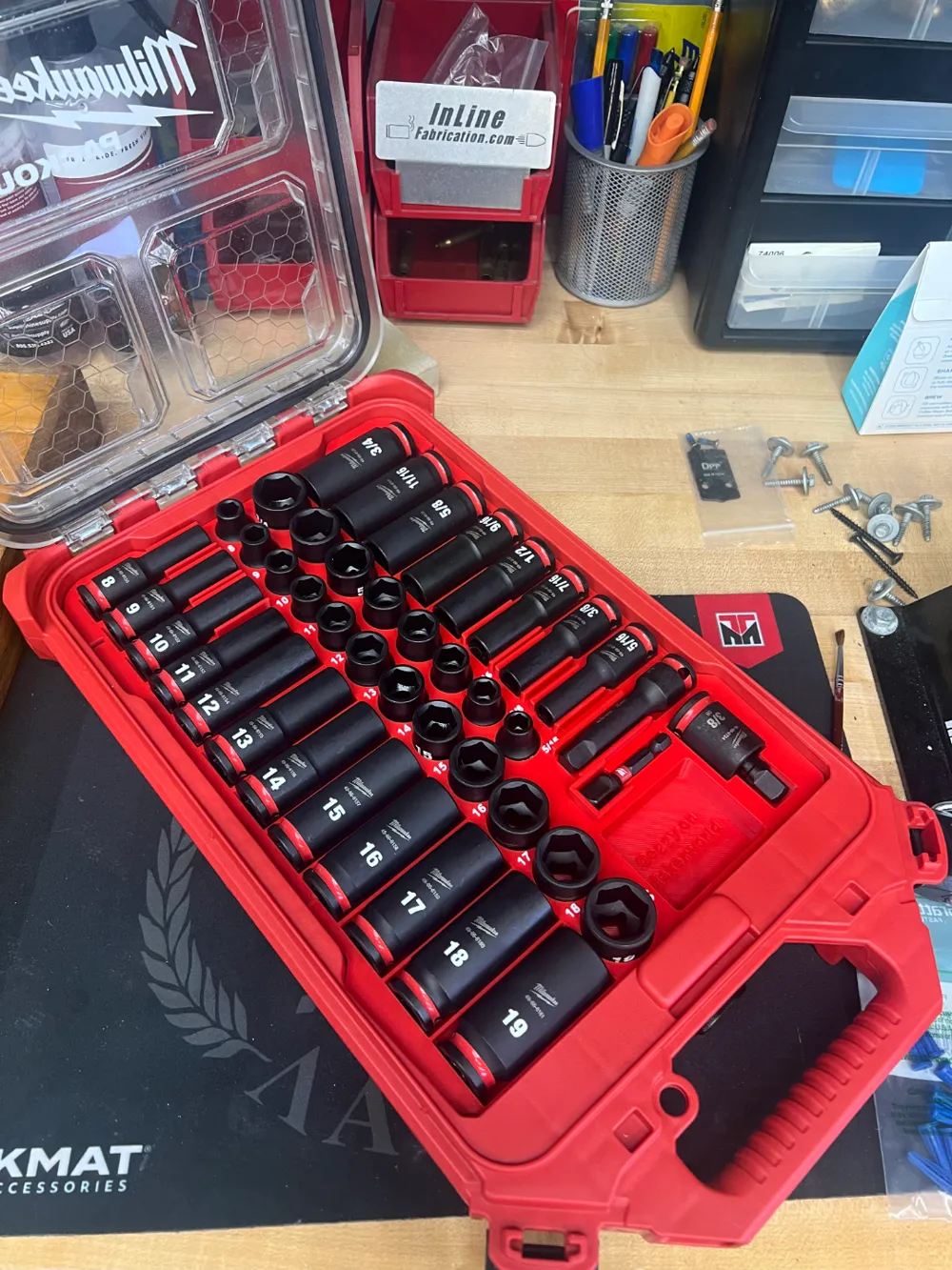 Milwaukee 3/8in 43PC Impact Socket Packout Insert by Balake MakerWorld ...