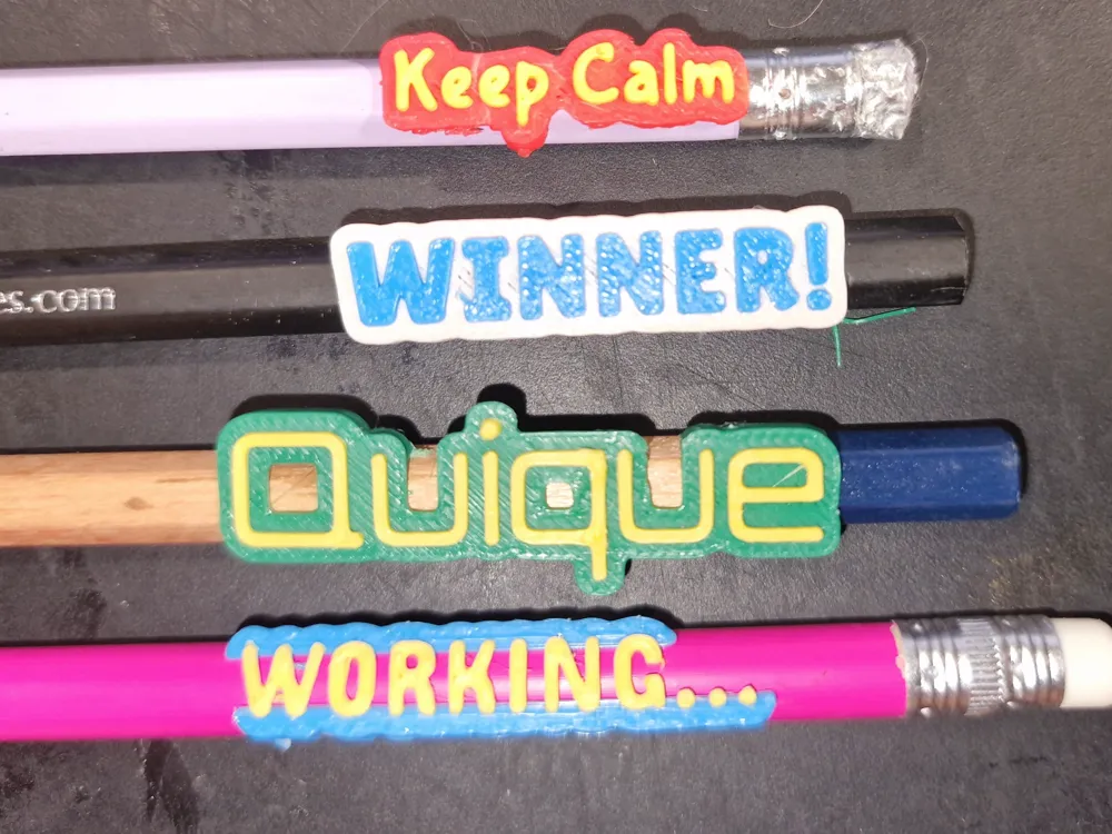 Customizable Ball pen / Pencil name - Free 3D Print Model - MakerWorld