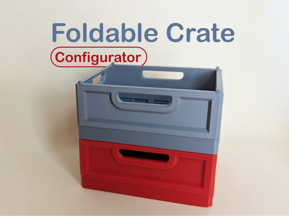 Foldable Crate - Free 3D Print Model - MakerWorld