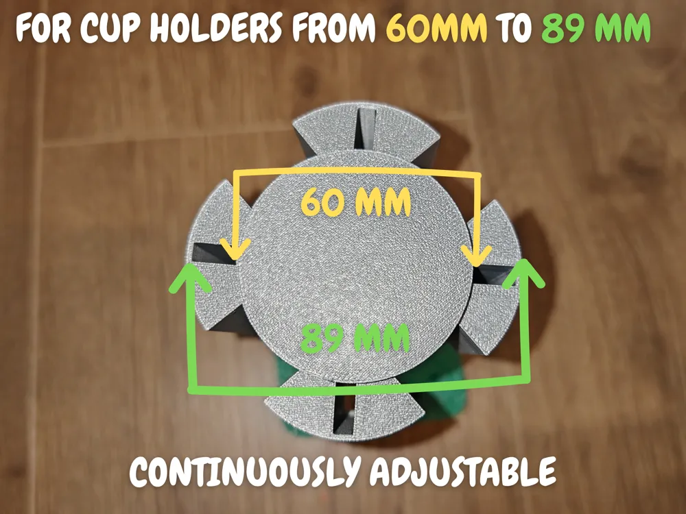 Soporte para teléfono en portavasos – Ajuste adaptable por Patrick ...