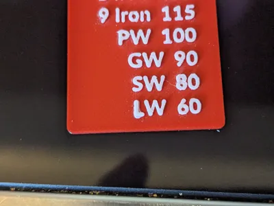 Golf club yardage guide by geoff.pedder MakerWorld: Download Free 3D Models