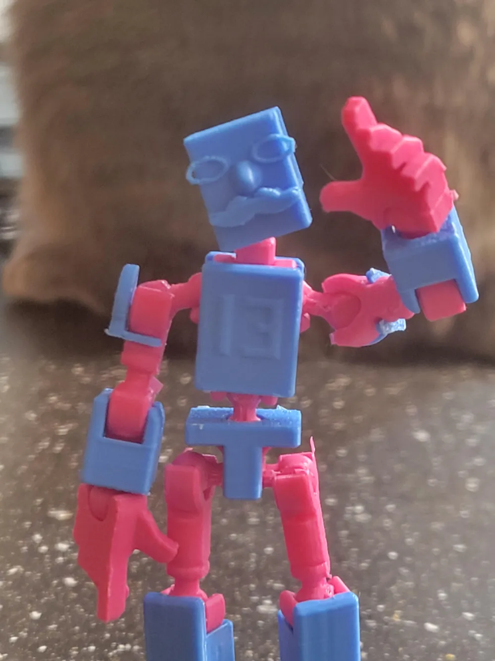 Mini 13 dummy head with face by AZ - MakerWorld