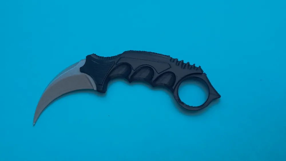 Karambit 2 parts, no AMS (CS2 Knife)counter strike Remixed by Maraktos ...