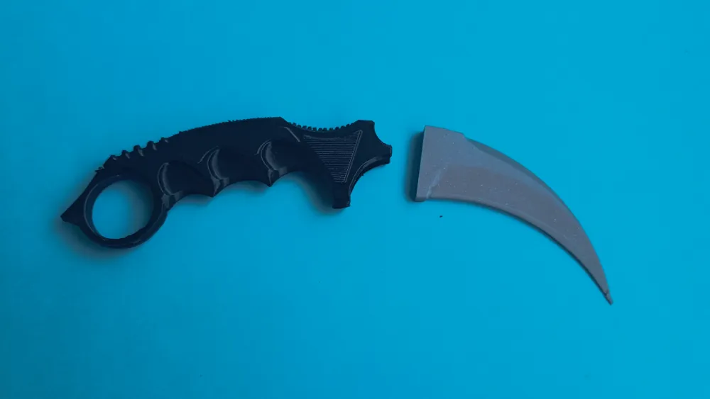 Karambit 2 parts, no AMS (CS2 Knife)counter strike Remixed by Maraktos ...