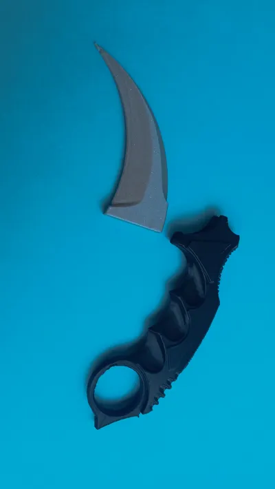 Karambit 2 parts, no AMS (CS2 Knife)counter strike Remixed by Maraktos ...