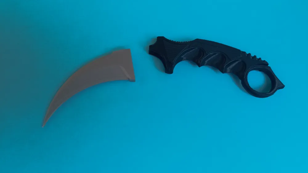 Karambit 2 parts, no AMS (CS2 Knife)counter strike Remixed by Maraktos ...
