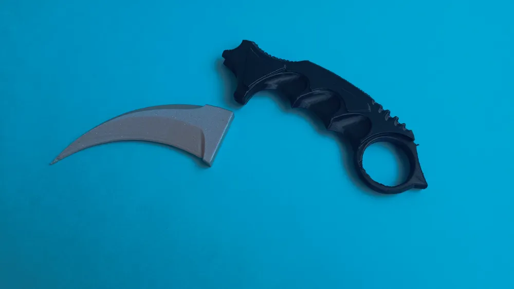 Karambit 2 parts, no AMS (CS2 Knife)counter strike Remixed by Maraktos ...