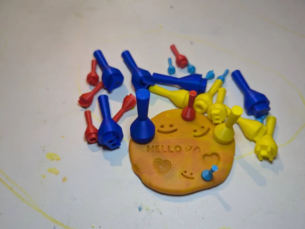 Play-Doh letter number symbol stamps by Janiss - MakerWorld