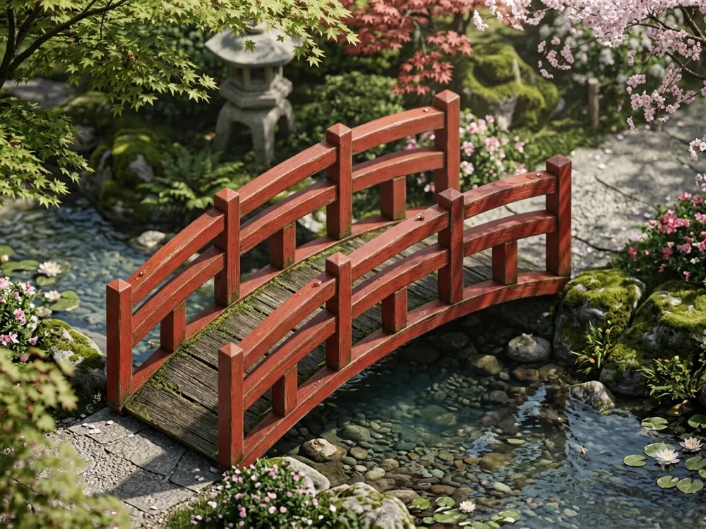 Japanese Garden Bridge - Free 3D Print Model - MakerWorld