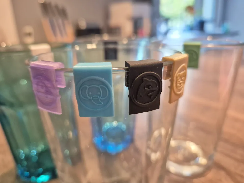 Glass Tags –Animal-Themed Markers for IKEA Glasses by BallyMcBallface ...