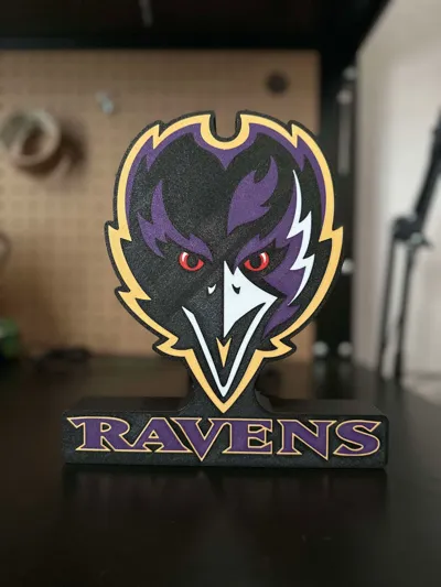 Ravens Lightbox by Geek Genius Collective - MakerWorld