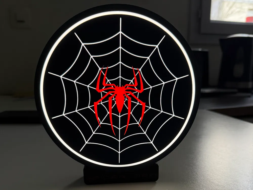 Spider-Man Light Box LedLamp - SpiderMan lightbox - Free 3D Print Model ...