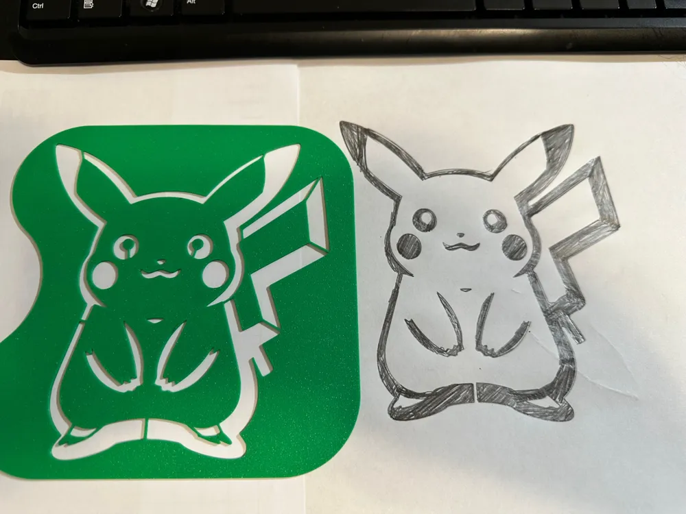 Pikachu Stencils Galore - Free 3D Print Model - MakerWorld