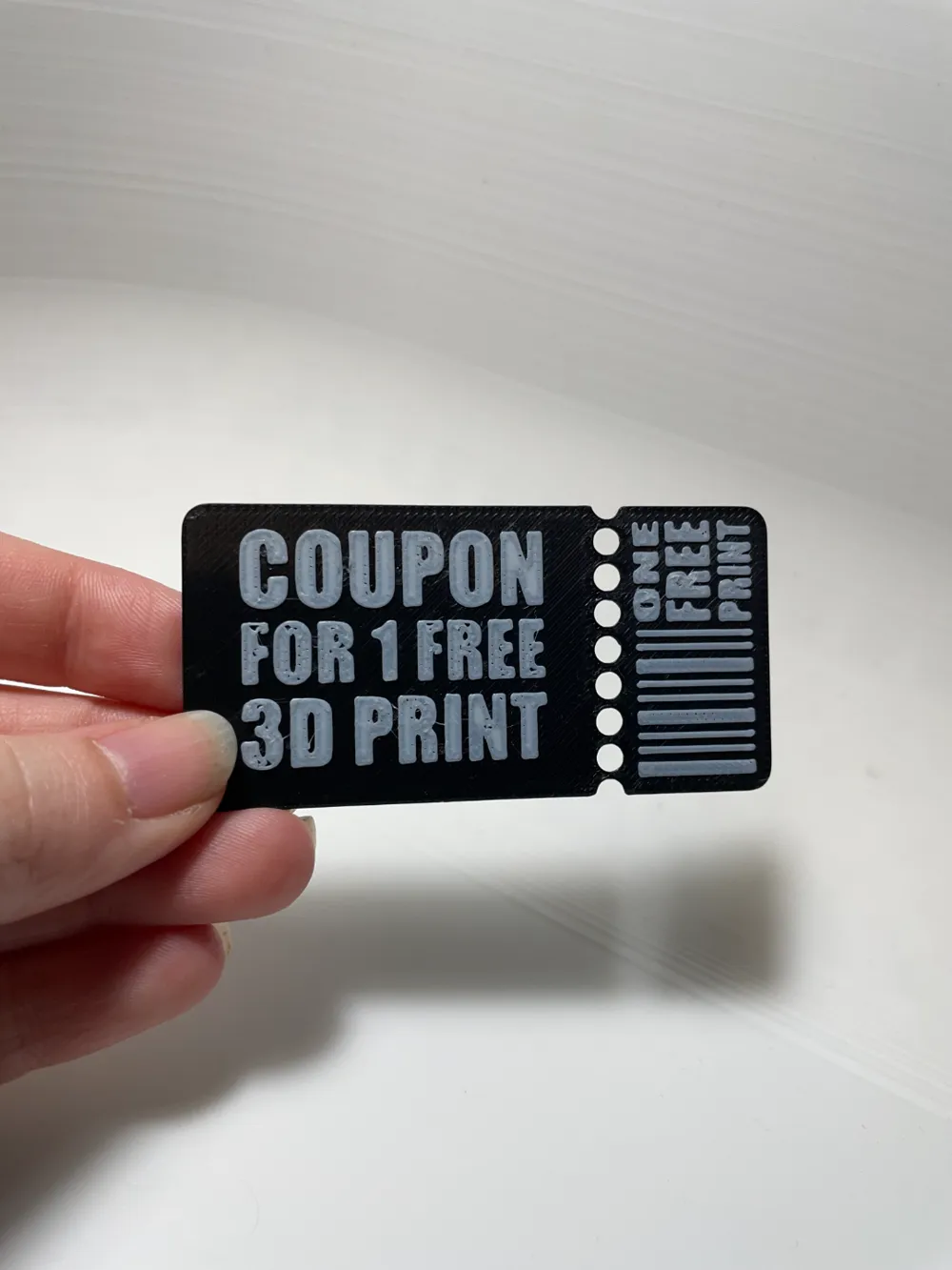 Coupon for 1 Free 3D Print Tearable Gift 4mm Noz - Free 3D Print Model ...