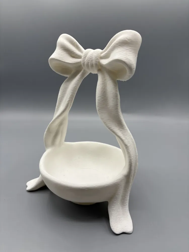 Coquette Bow Catchall Dish Cute Jewelry & Key Tray - Free 3D Print ...