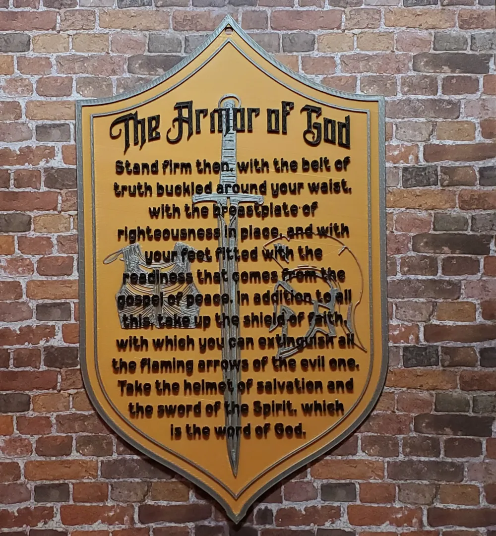 Full Armor of God - Wall Art - Christian by Fight2Fly MakerWorld ...