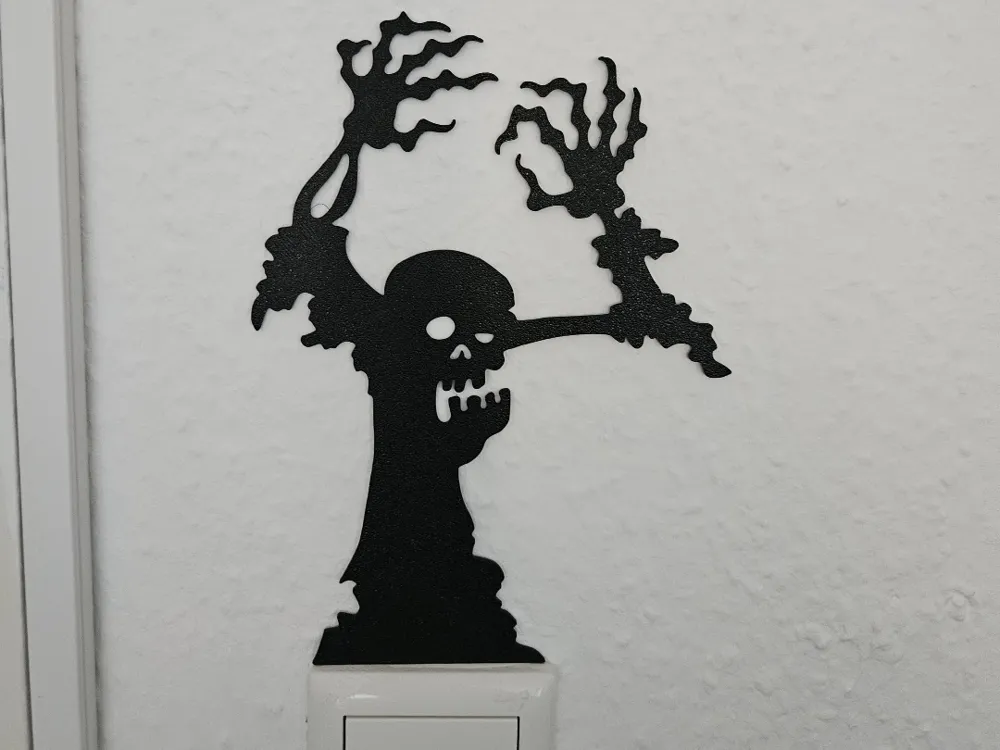 Zombie Alarm Wall Decoration by Badys MakerWorld: Download Free 3D Models