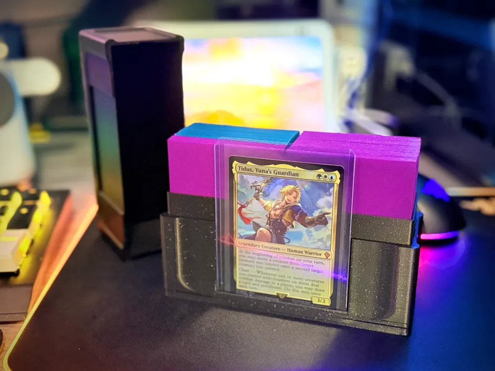 Slim Commander Deck Box V2 - 100 Double Sleeved - Free 3D Print Model ...