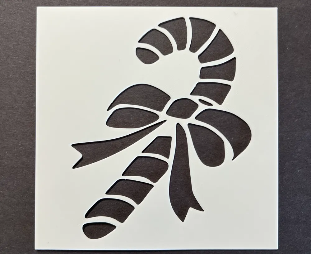 Candy Cane Stencil by MestirSmith - MakerWorld