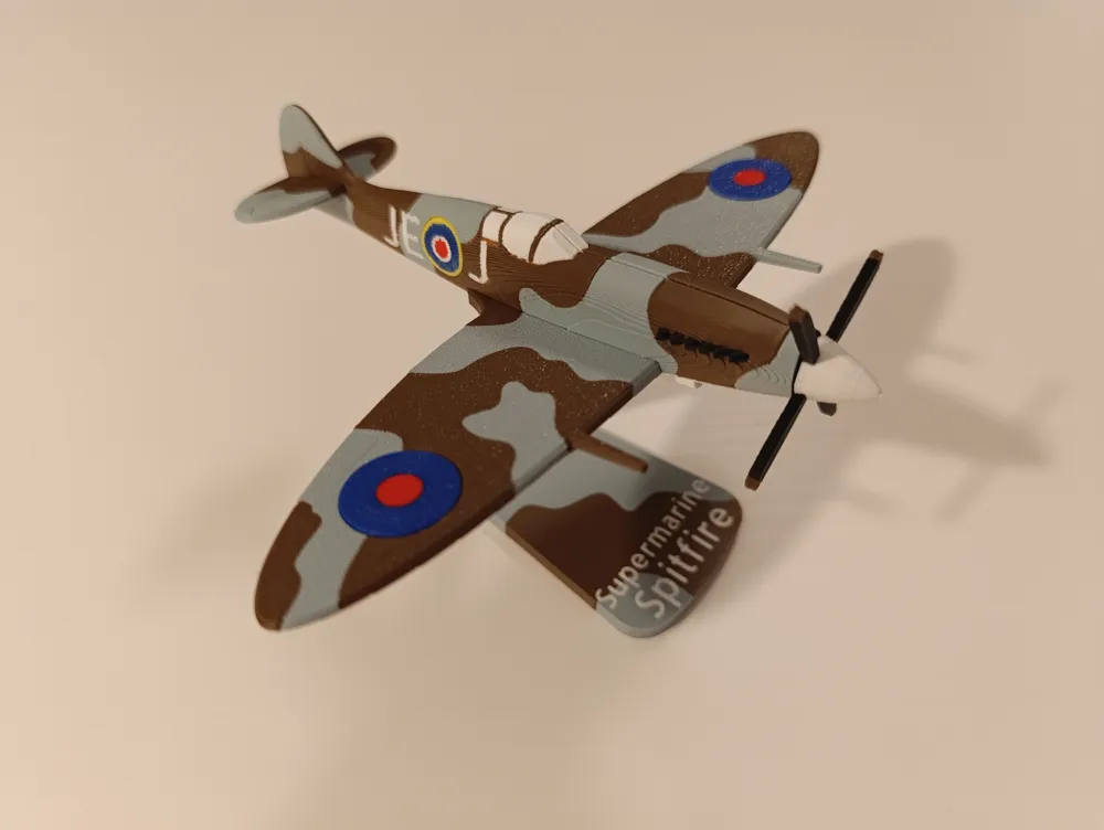 Supermarine Spitfire Plane Kit Card - Free 3D Print Model - MakerWorld