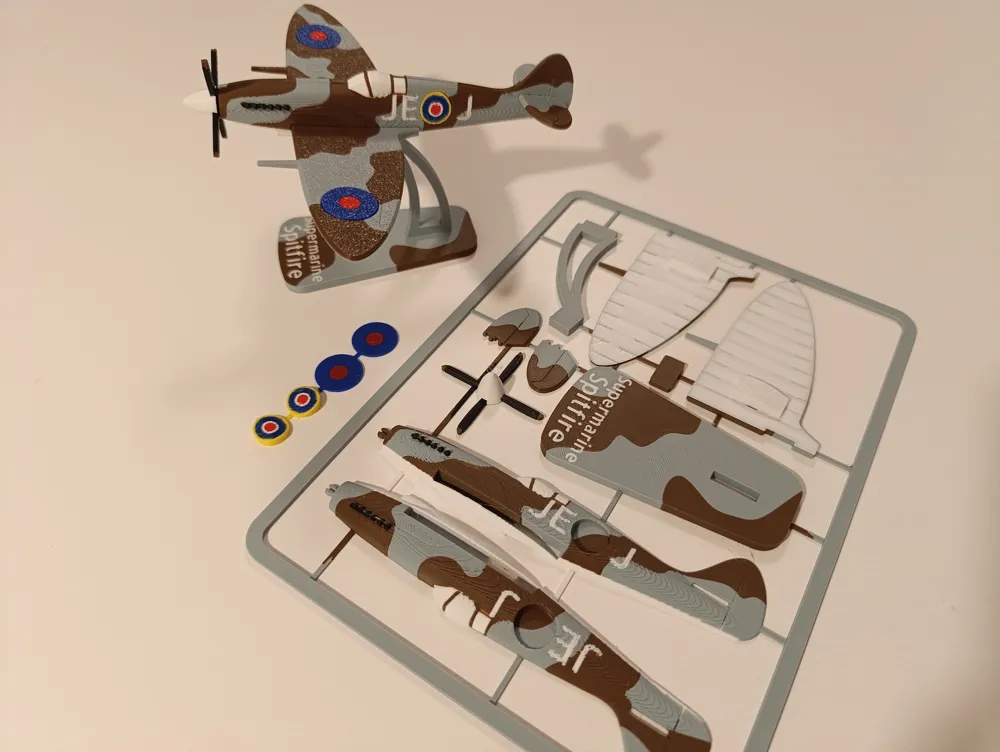 Supermarine Spitfire Plane Kit Card - Free 3D Print Model - MakerWorld