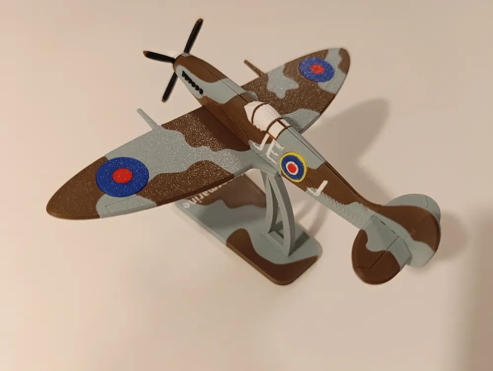 Supermarine Spitfire Plane Kit Card - Free 3D Print Model - MakerWorld