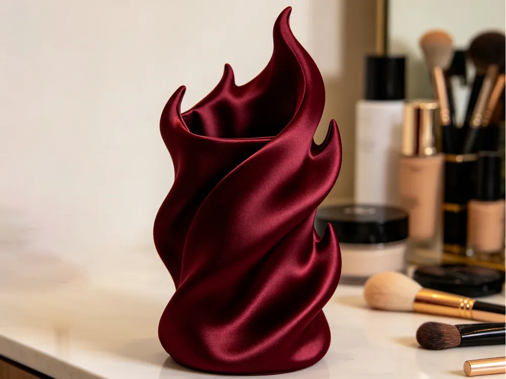 Fiery Silk Pen Holder - Free 3D Print Model - MakerWorld