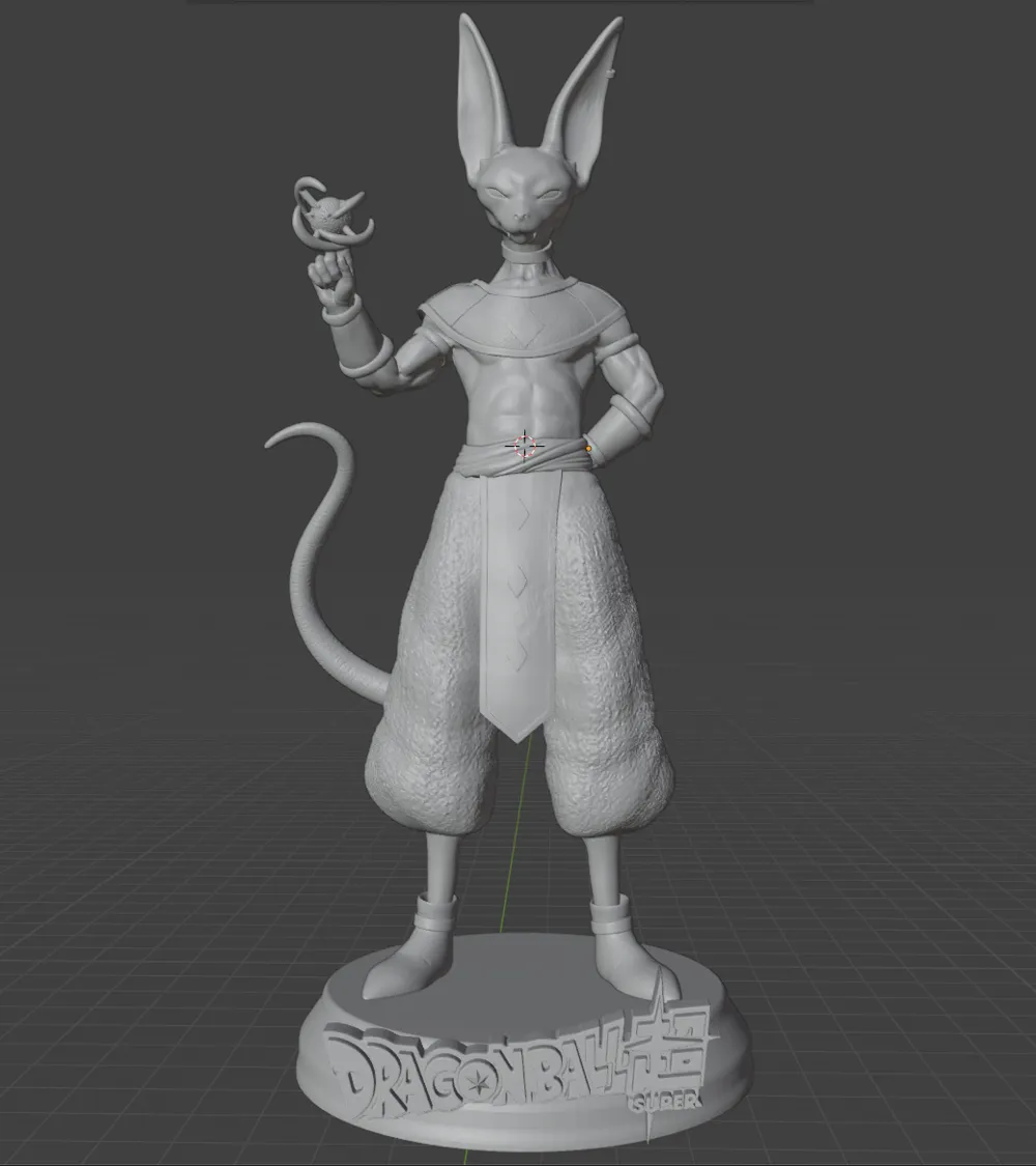 LIFE SIZE LORD BEERUS GOD OF DESTRUCTION STATUE - Free 3D Print Model ...