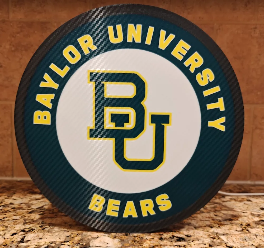 Baylor University Lightbox by allaboutcoding - MakerWorld