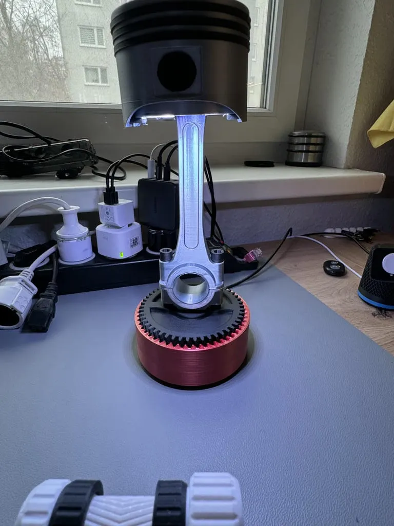 Engine Piston Lamp - Stand (With ESP D1 mini) by CaWi MakerWorld ...