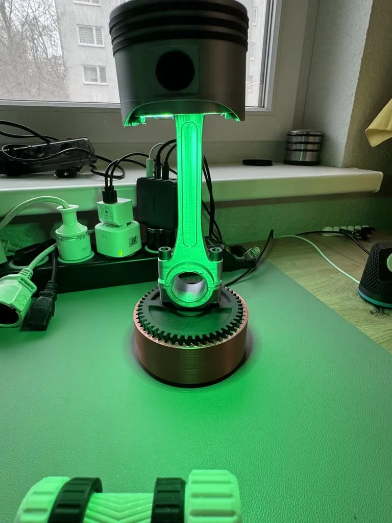 Engine Piston Lamp - Stand (With ESP D1 mini) by CaWi MakerWorld ...