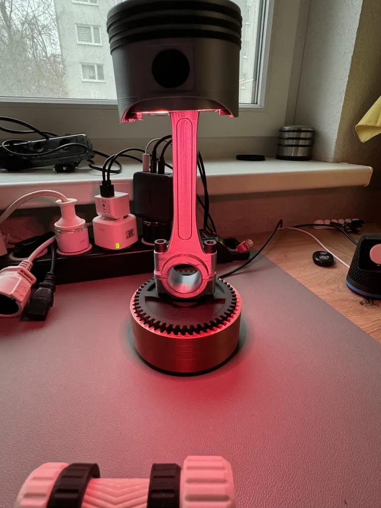 Engine Piston Lamp - Stand (With ESP D1 mini) by CaWi MakerWorld ...