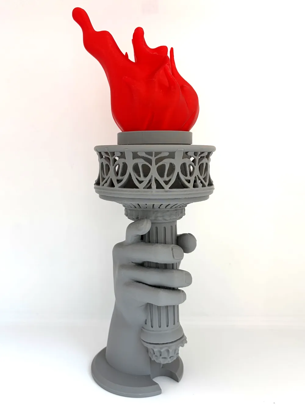 Liberty Torch LED Lamp - Free 3D Print Model - MakerWorld