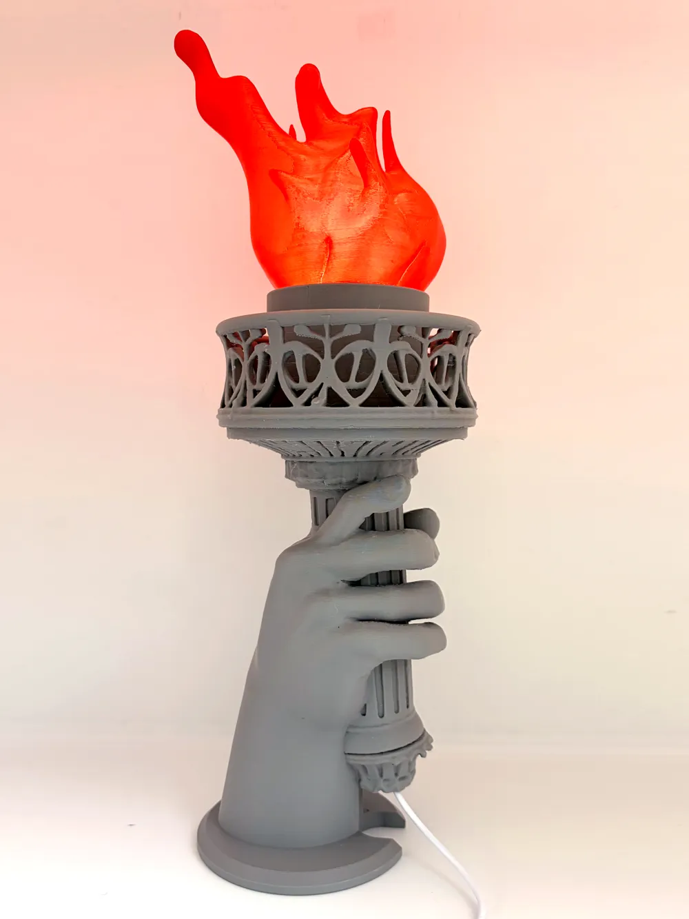 Liberty Torch LED Lamp - Free 3D Print Model - MakerWorld