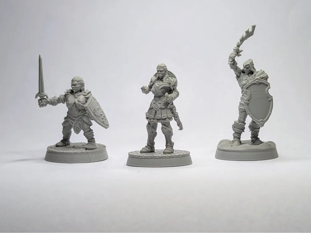 Human, Dwarf & Half-Orc Paladin Bundle by GFrames Geek MakerWorld ...
