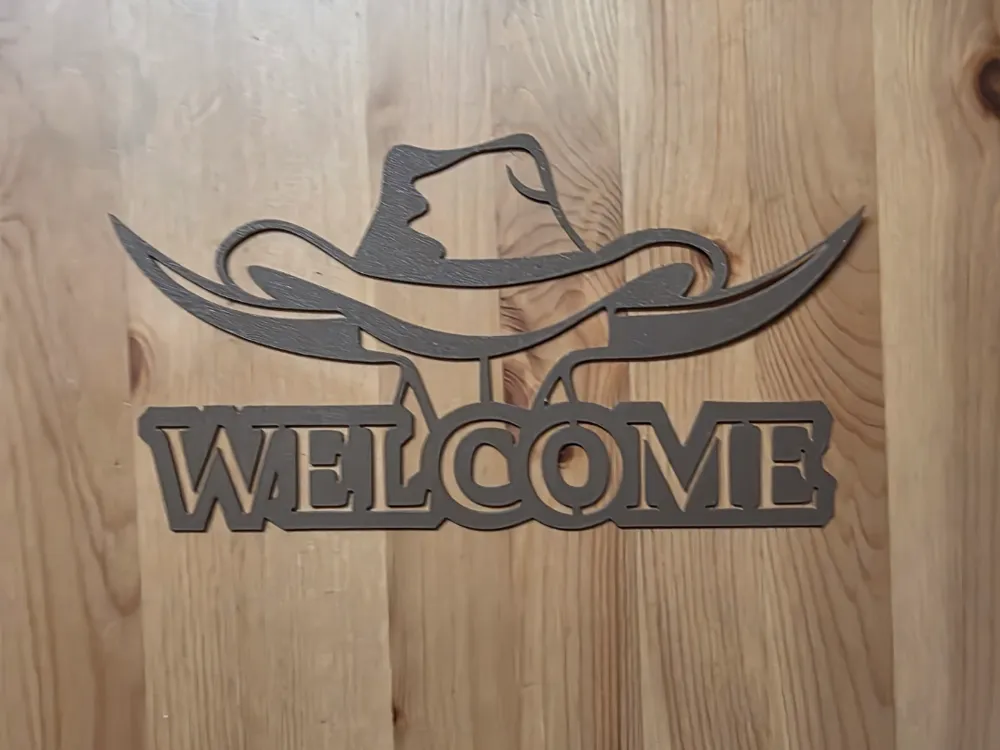welcome sign - Free 3D Print Model - MakerWorld