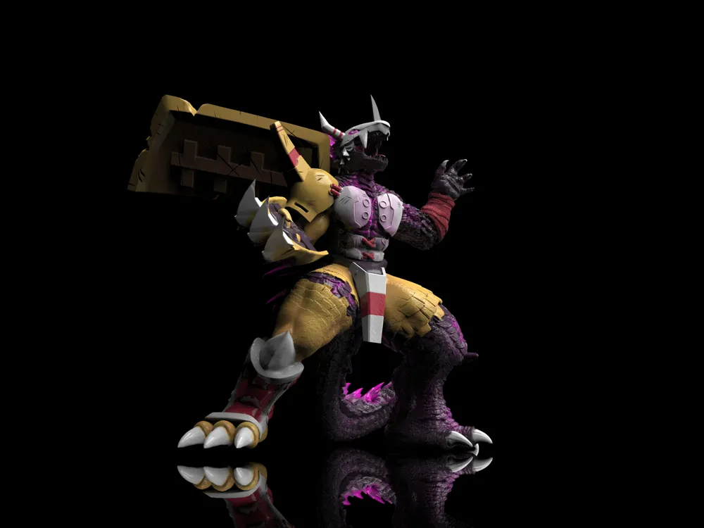 Warbarian Godzilla (WarGreymon collaboration Godzilla) Original - Free ...