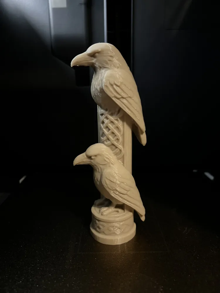 Norse Raven Totem Huginn and Muninn by Drk_Current MakerWorld: Download ...