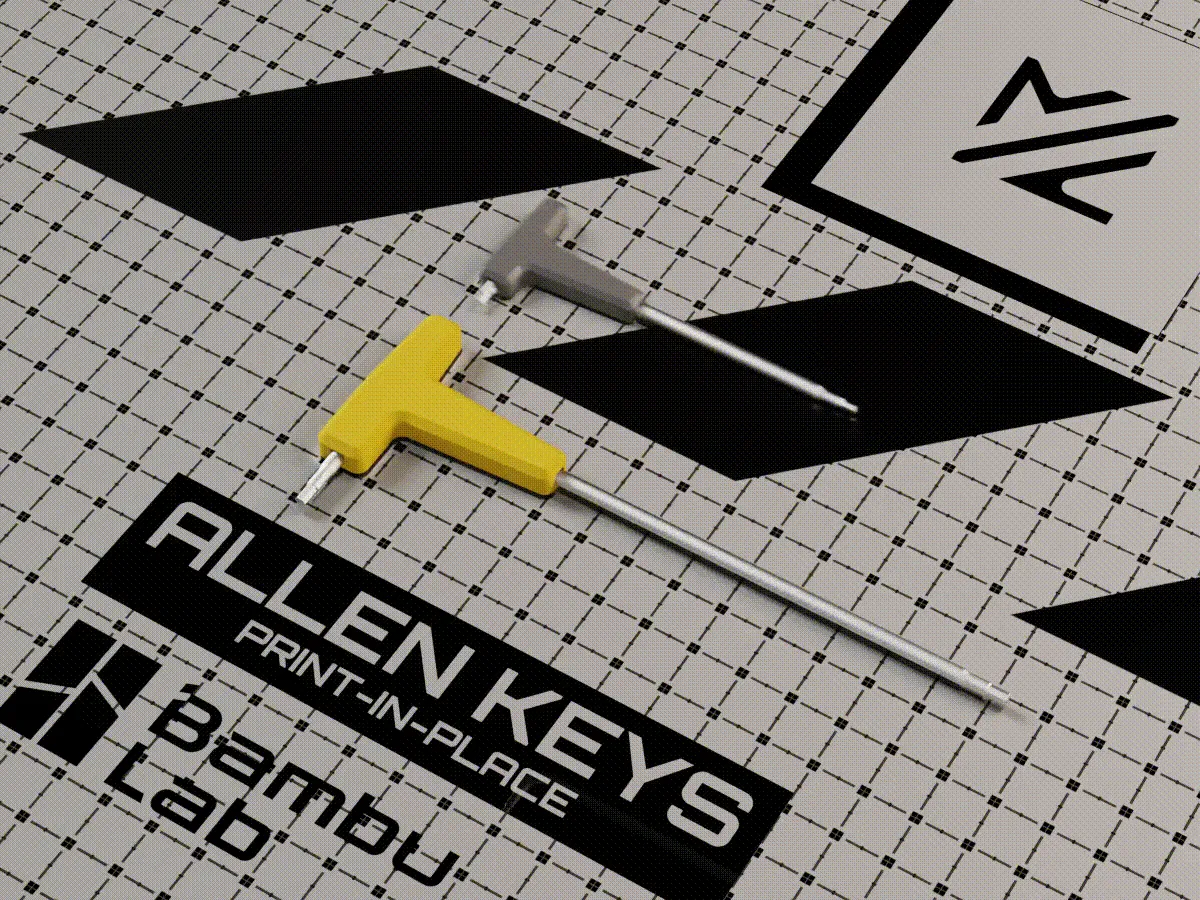 Bambulab Allen keys for P2 and H2 / Print-in-place by martonlengyel.design MakerWorld: Download ...