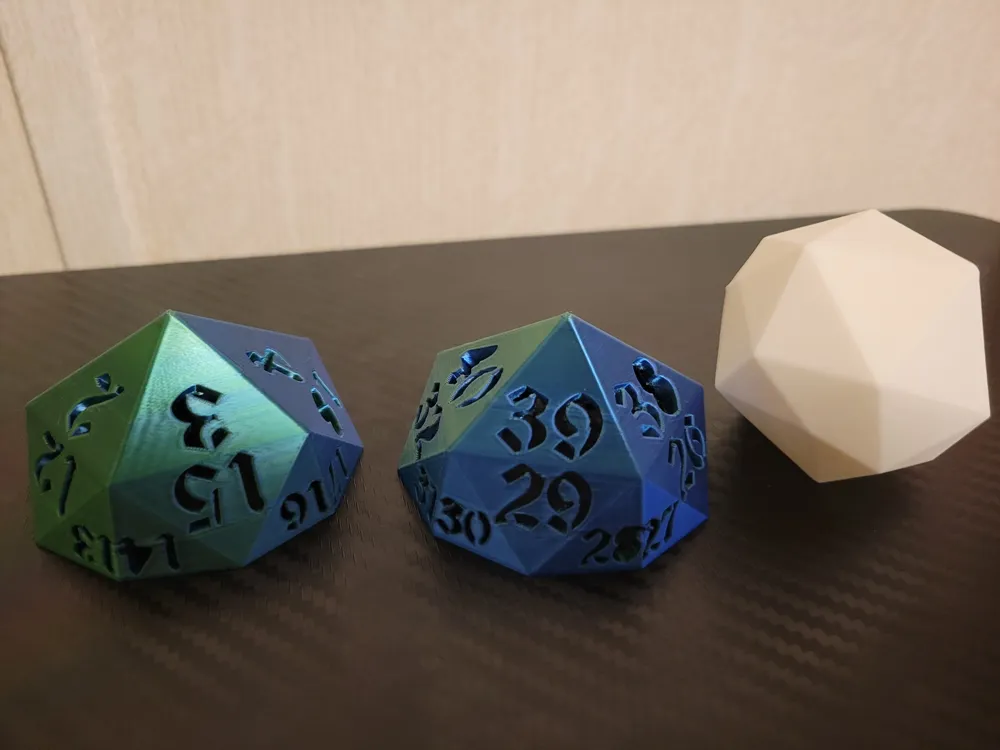 Easy Multicolor Table Game Dice (D10,D20,D40) by Dr_EGfish - MakerWorld