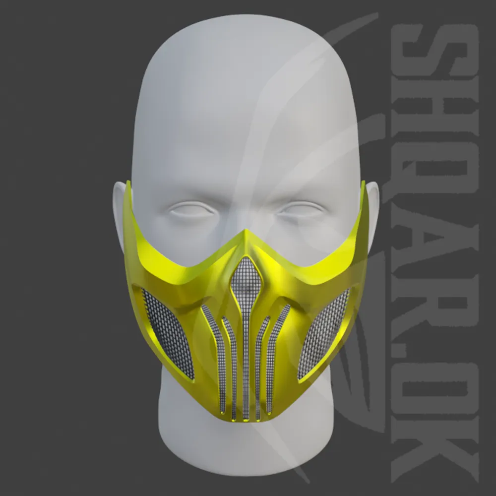 Scorpion Mask from Mortal Kombat 11 – Tachijitsu Master - Free 3D Print ...
